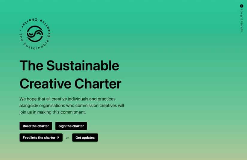 The Sustainable Creative Charter