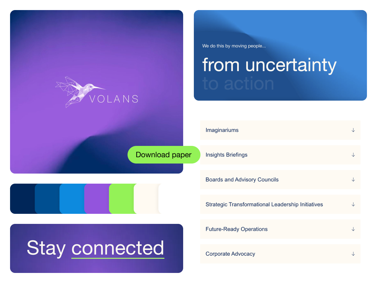 A new, animation-rich website for business change agency, Volans